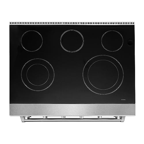 KOSTCH 30 inch Professional Electric Range with 5 Heating Elements Cooktop, 4.55 Cu. Ft. Convection Oven Capacity, Smooth Glass Top, in Stainless Steel, KOS-30RE06H (Stainless Steel)