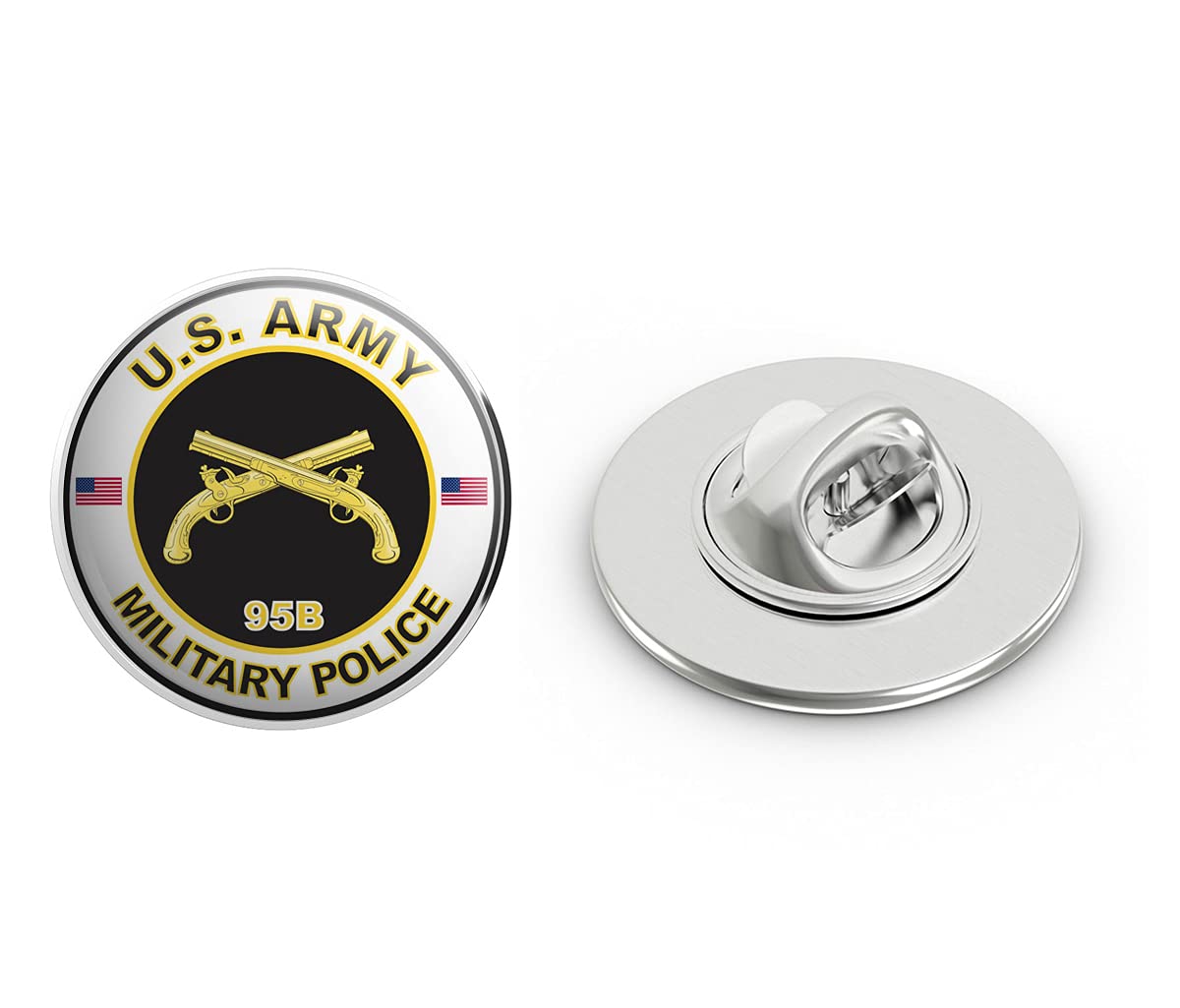 Veteran Pins U.S. Army MOS 95B Military Police Metal 0.75" Lapel Hat Pin Tie Tack Pinback