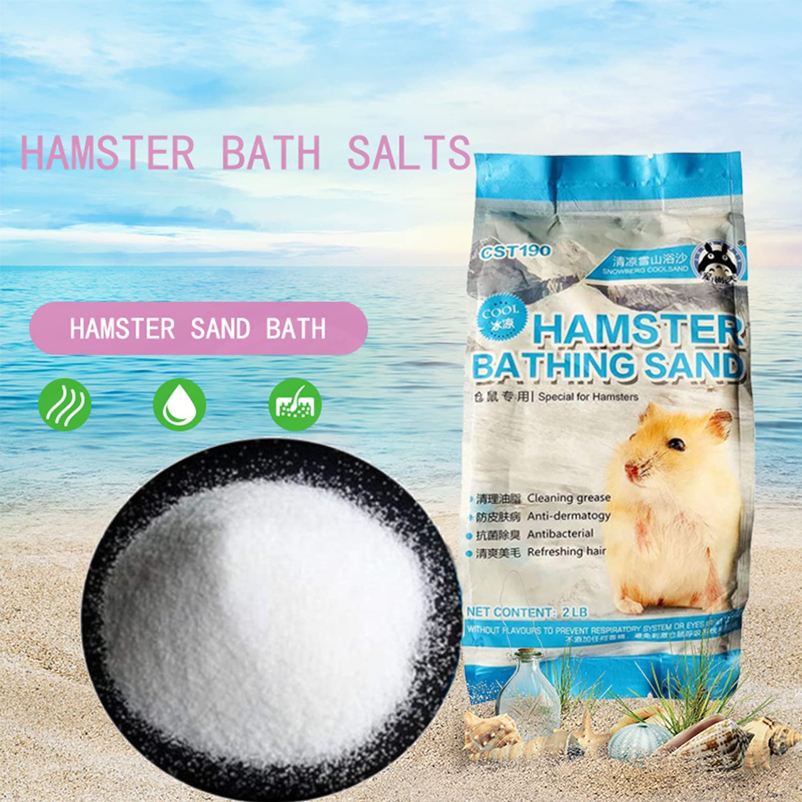 Hamiledyi Hamster Sand Bath Kit, Wooden Bathing Sand Container with Ladder Chinchilla Digging Sand Bathtub Small Animals Sandbox for Dwarf Syrian Mice Mouse Gerbils Hedgehog Lemming
