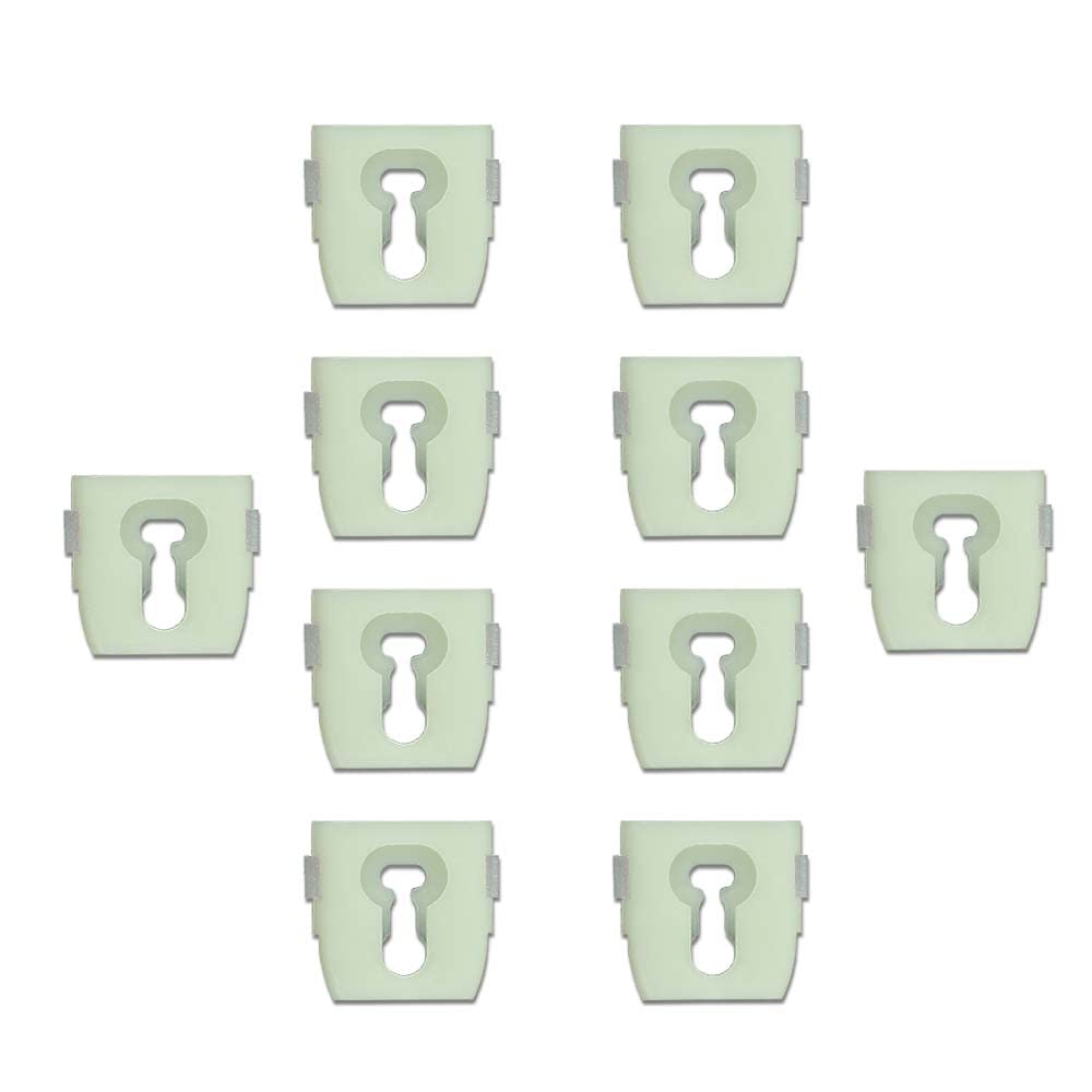 PIT66 Truck Body Side Belt Moulding Molding Trim Clips 10pcs Compatible with Ford F100, F150, F250, F350 1973-1979/Fit Broncos 1978-1979
