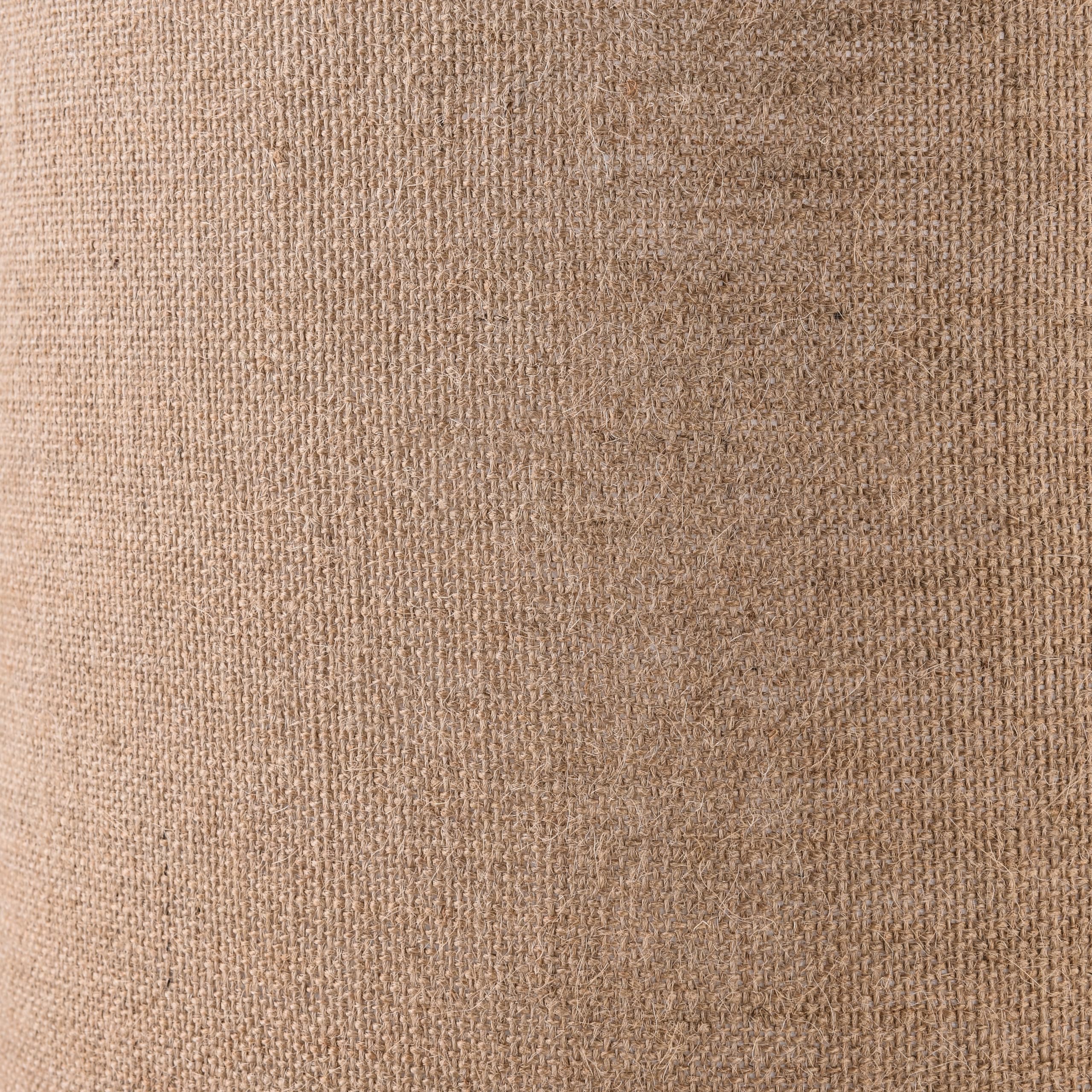 PAPAYA Lampshade Set of 2 Drum Fabric Shades for Table and Floor Lamps, 13" Top x 13" Bottom x 10" High Brown Spider Lamp Shade,Natural Burlap Linen Handmade