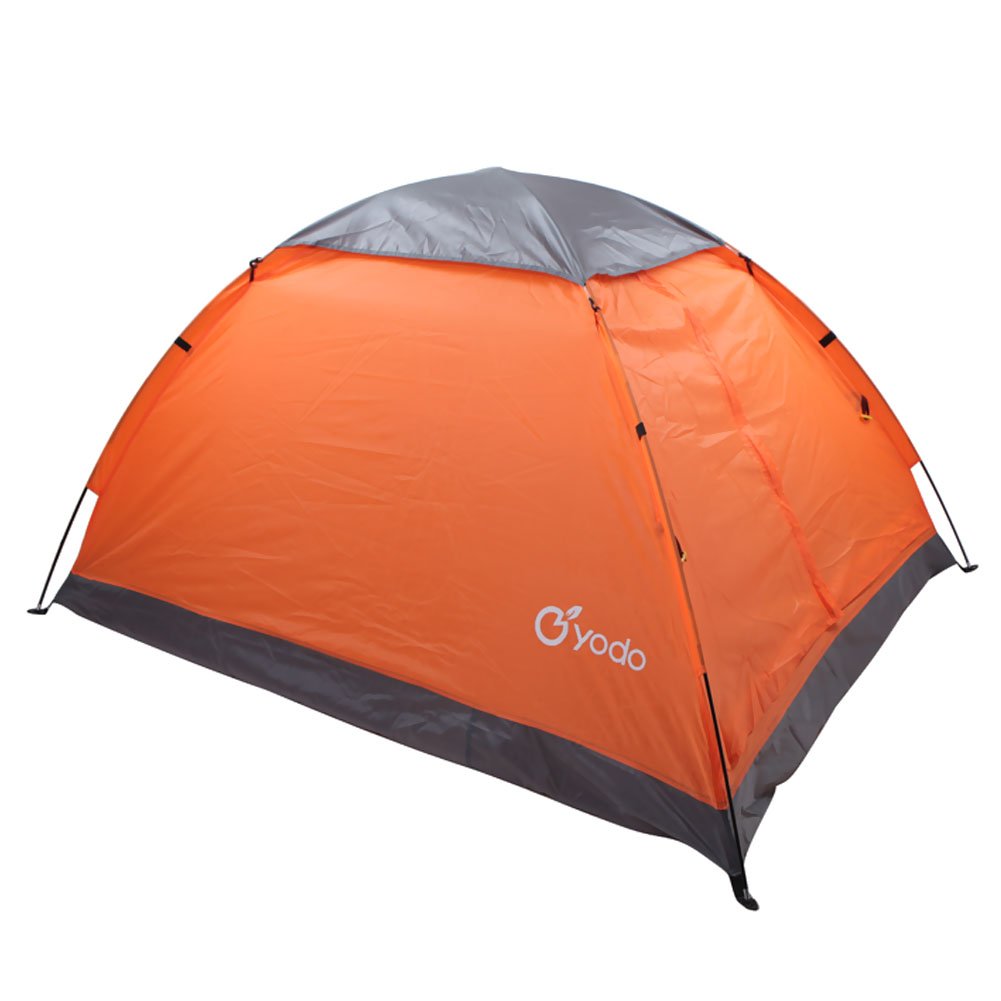 Yodo Upgraded Lightweight 2 Person Camping Backpacking Tent with Carry Bag, Orange