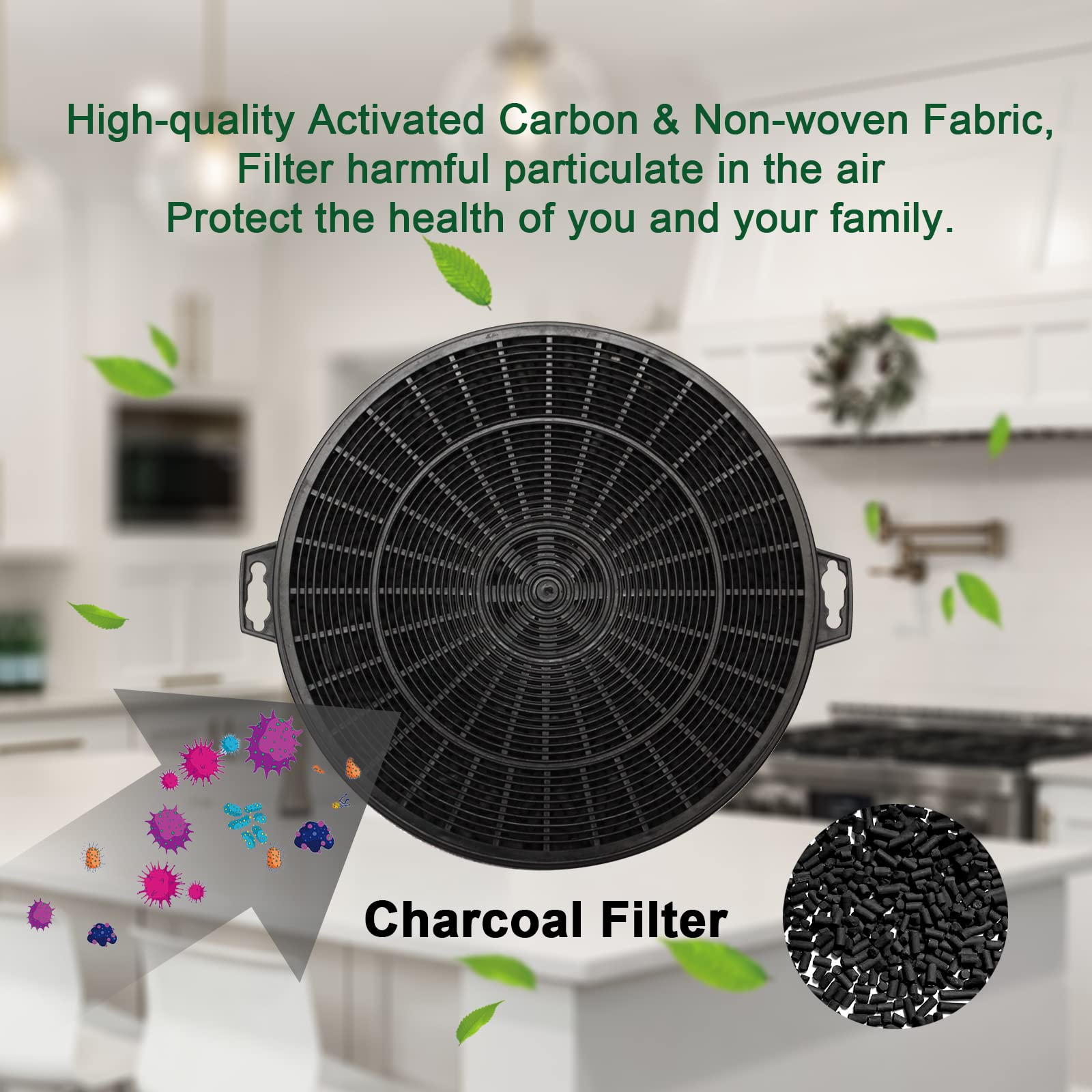Akicon Range Hood Insert/Built-in 30 inch, Ultra Quiet Powerful Vent Hood with LED Lights, 3 Speeds 600 CFM, Stainless Steel