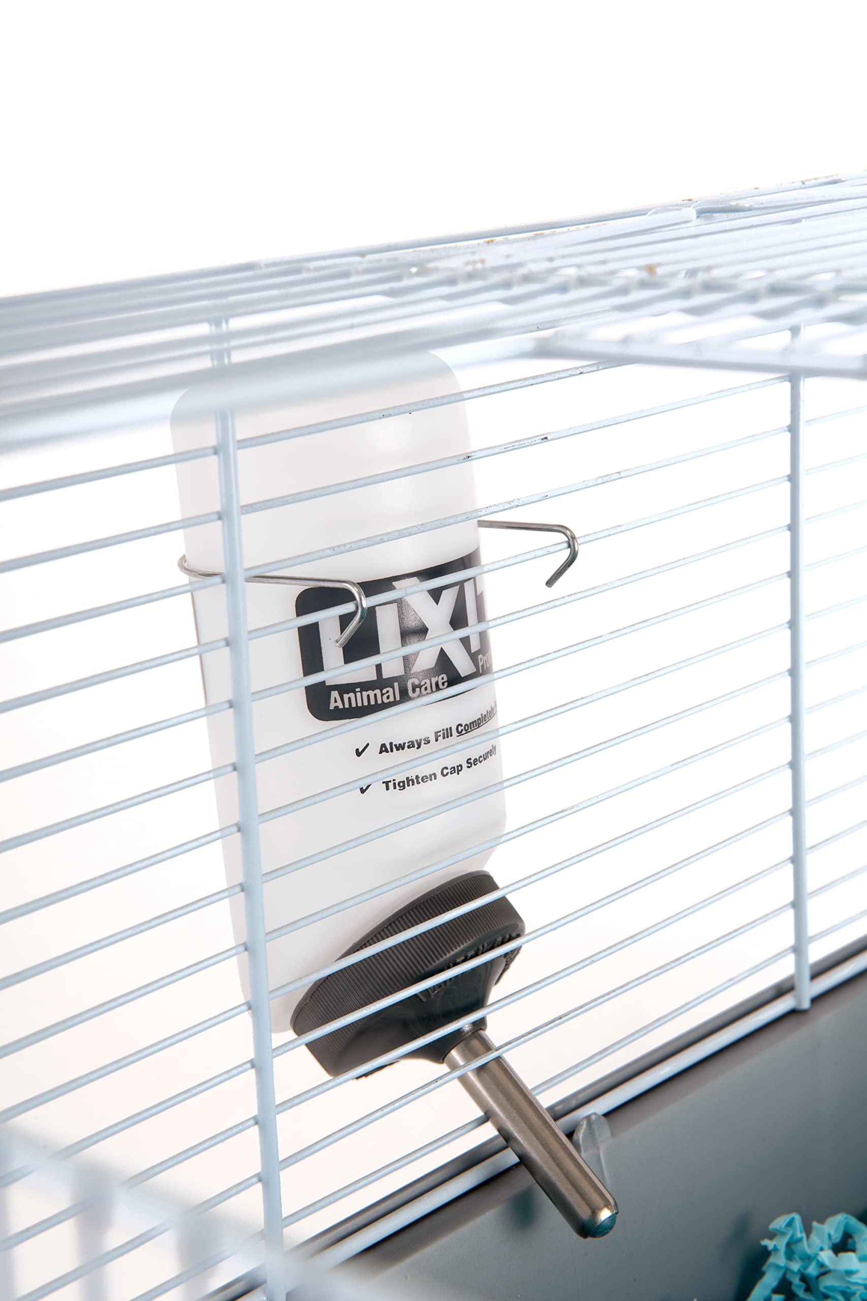 Lixit Wide Mouth BPA-Free Cage Water Bottles for Rabbits, Ferrets, Guinea Pigs, Rats, Chinchillas, Hamsters, Mice, Hedgehogs, Gerbils and Other Small Animals. (Translucent, 8 Ounce Pack of 2)