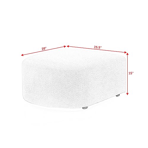 U-Shaped Stylish Comfy Sectional Sofa Couch with 2 Single Seats,Chaises and Movable Ottomans, Cloud Deep Seater Cozy Sofá Modern DIY Modular Sofa & Couch Convertible to Oversized Sleeper Sofabed