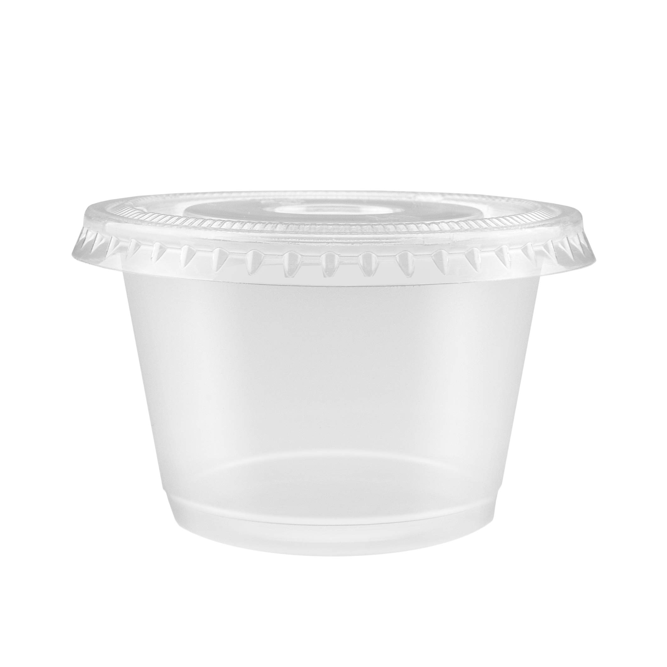 NYHI 150 Pack 4 oz Small Clear Plastic Cups Bulk Disposable Cocktail Jello Shot Cups Compact Food Storage for Portion Control Sauces Spice Liquid Dips Dessert Punch Party Supplies