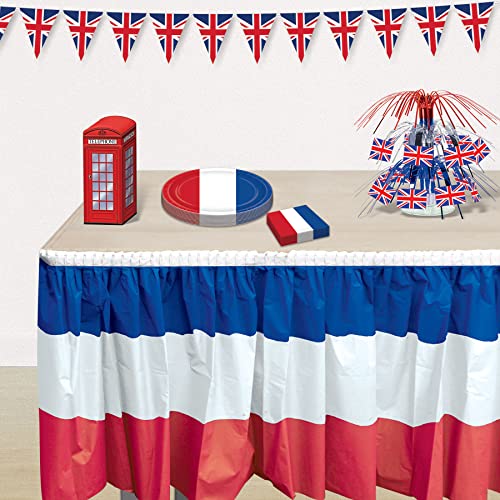 Beistle Union Jack Pennant Banner, 11" x 12', Red/White/Blue,59853