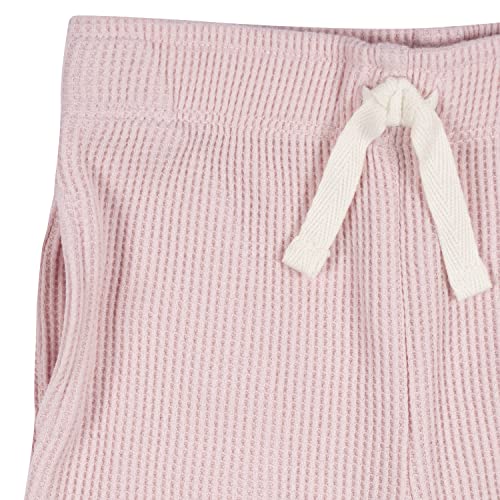 Gerber Baby Girls 2-Piece Long Sleeve Tee & Pull-On Jogger Set, Pink, 0-3 Months