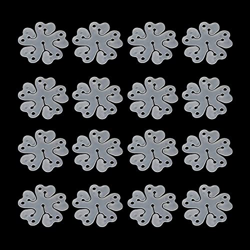 iFlyMaes 30 Pcs Portable Flower Shape Balloon Clips Holder for Wedding Birthday Party Holiday Decoration,5 in 1Flower Shape Balloon Clips