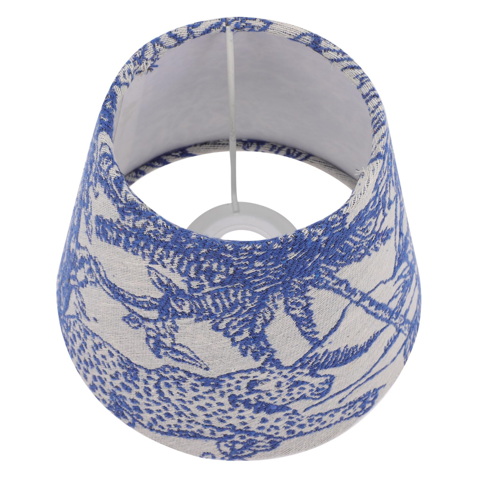 Beaupretty Lamp Shades Clip on Lamp Shade Small Lamp Shade Embroidery Fabric Lamp Cover Tabletop Drum Lampshade for Floor Table Lamp Blue Floor Lamp Shade Replacement Small Lamp Shades