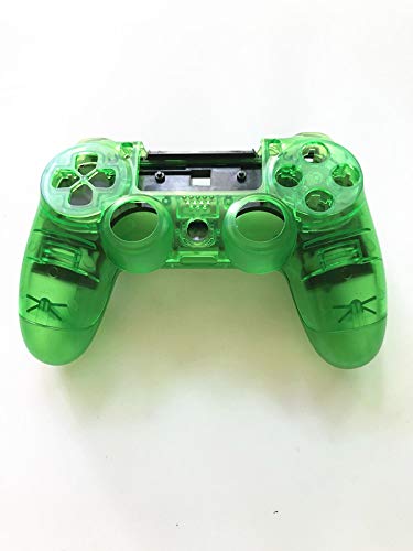 Full Set Protect Housing Shell Buttons Cover Case for PS4 Slim Pro for Playstation 4 DualShock 4 Slim Pro 4.0 JDS-040 JDM-040 Wireless Controller Clear Green