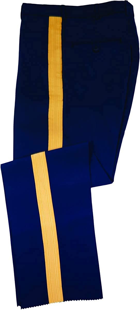 US Army Men's ASU C Dress Blues Service Uniform Braided Trousers/Pants/Slacks (39L)