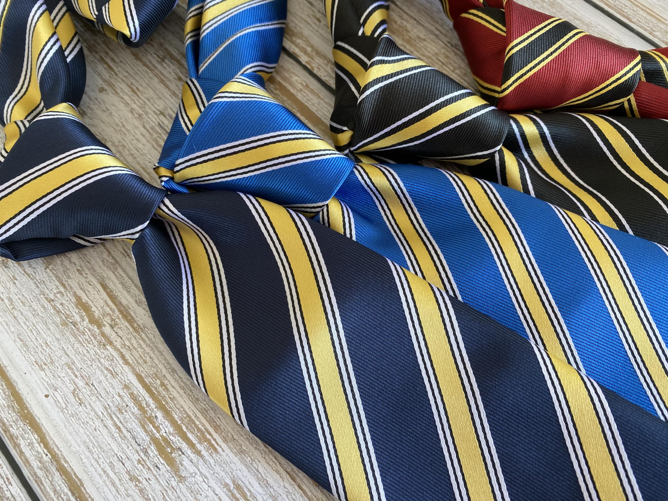 KissTies 63'' US Military Extra Long Tie Army Costume Black Gold Stripes Ties
