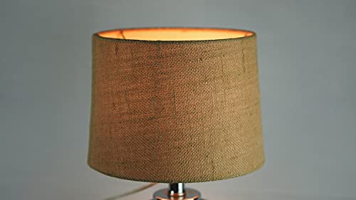 Mestar Decor Uno Fitter Small Natural Burlap Lampshade 9" x 10" x 7.5"