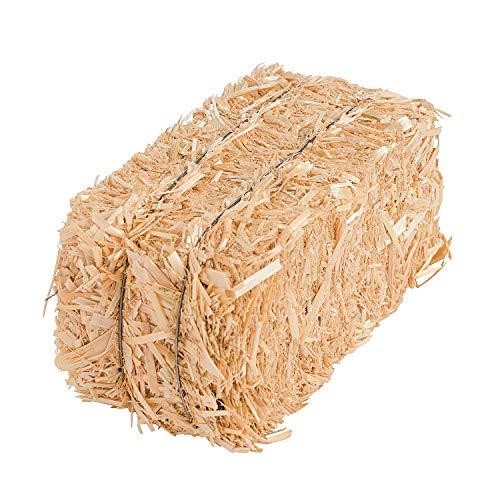 Small Natural Hay Bale - Measures 5 Inch - Fall Harvest and Halloween Crafts - 1 Piece