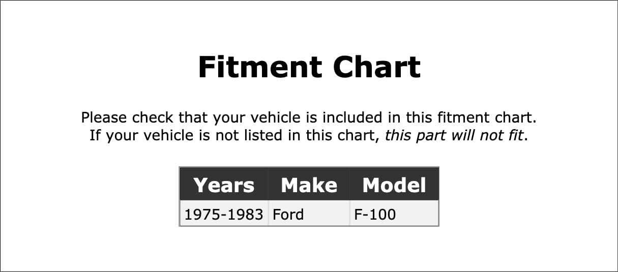 Front Disc Brake Caliper Bolt Kit Compatible With Ford F-100 1975 1976 1977 1978 1979 1980 1981 1982 1983 PC-633781