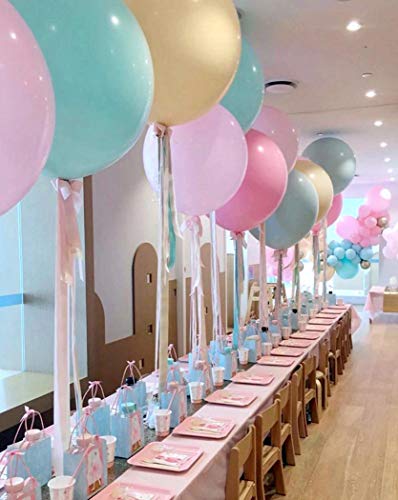 Beaumode 36 Inch Pastel Jumbo Balloons 5pcs Huge Ballloons for Photo Shoot Wedding Decor Baby Shower Bridal Shower Birthday Party Centrepiece Decor (36 Inch 5pcs)