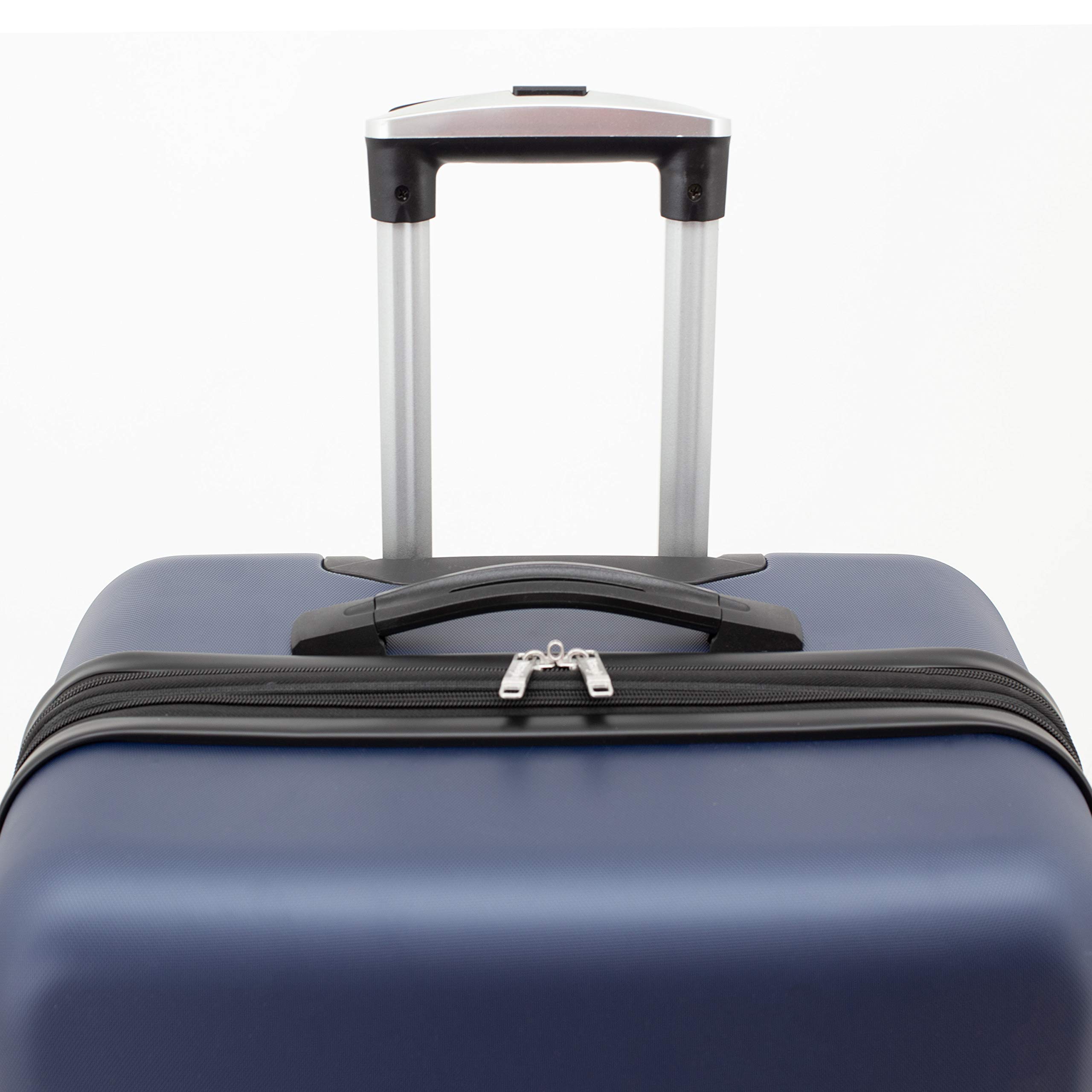 Wrangler Smart Luggage Cup Holder and USB Port, Navy Blue, 3 Piece Set