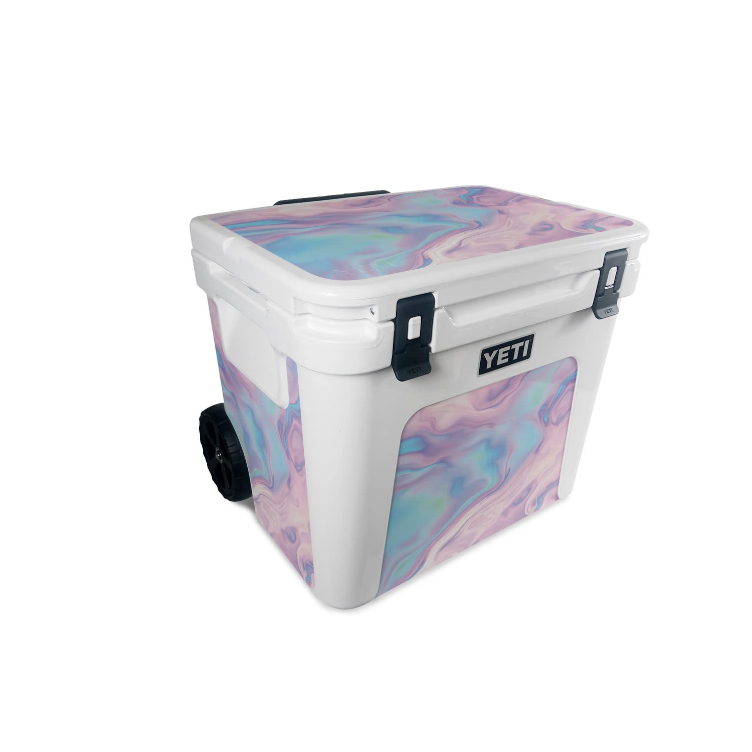 MightySkins Skin Compatible with Yeti Roadie 60 Wheeled Cooler - Pastel Wave | Protective, Durable, and Unique Vinyl Decal wrap Cover | Easy to Apply, Remove, and Change Styles | Made in The USA