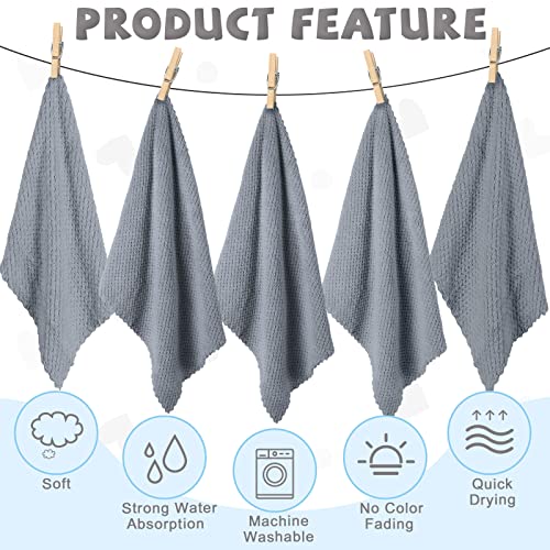 Reginary 10 Pcs Guinea Pigs Blankets Hamster Fleece Cage Liners Coral Fleece Quick Dry Soft Blankets Bedding Guinea Pig Accessories for Cat(14 x 30 Inch,Gray)