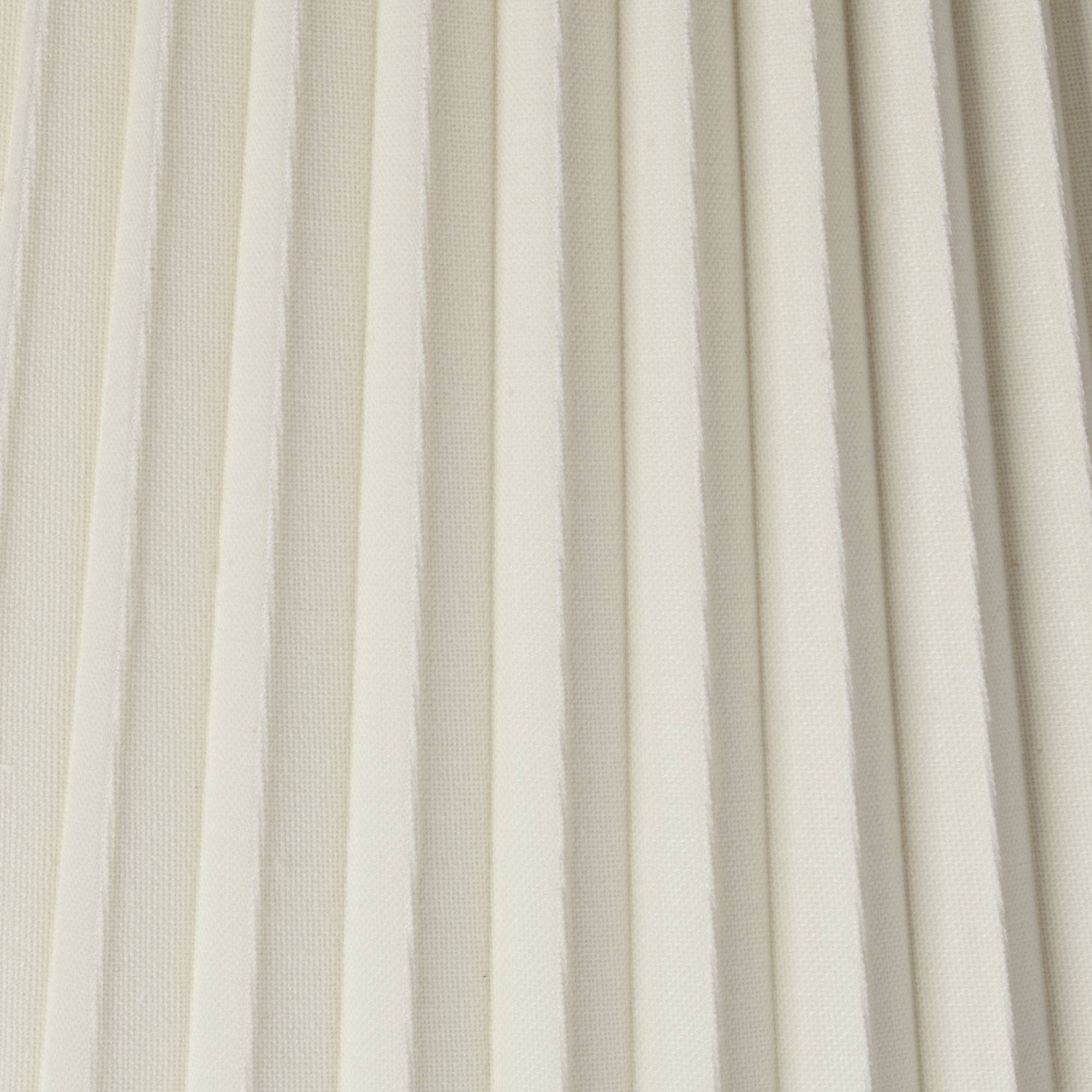 Set of 2 Pleated Empire Lamp Shades Ivory Large 10" Top x 17" Bottom x 14.75" High Spider with Replacement Harp and Finial Fitting - Springcrest
