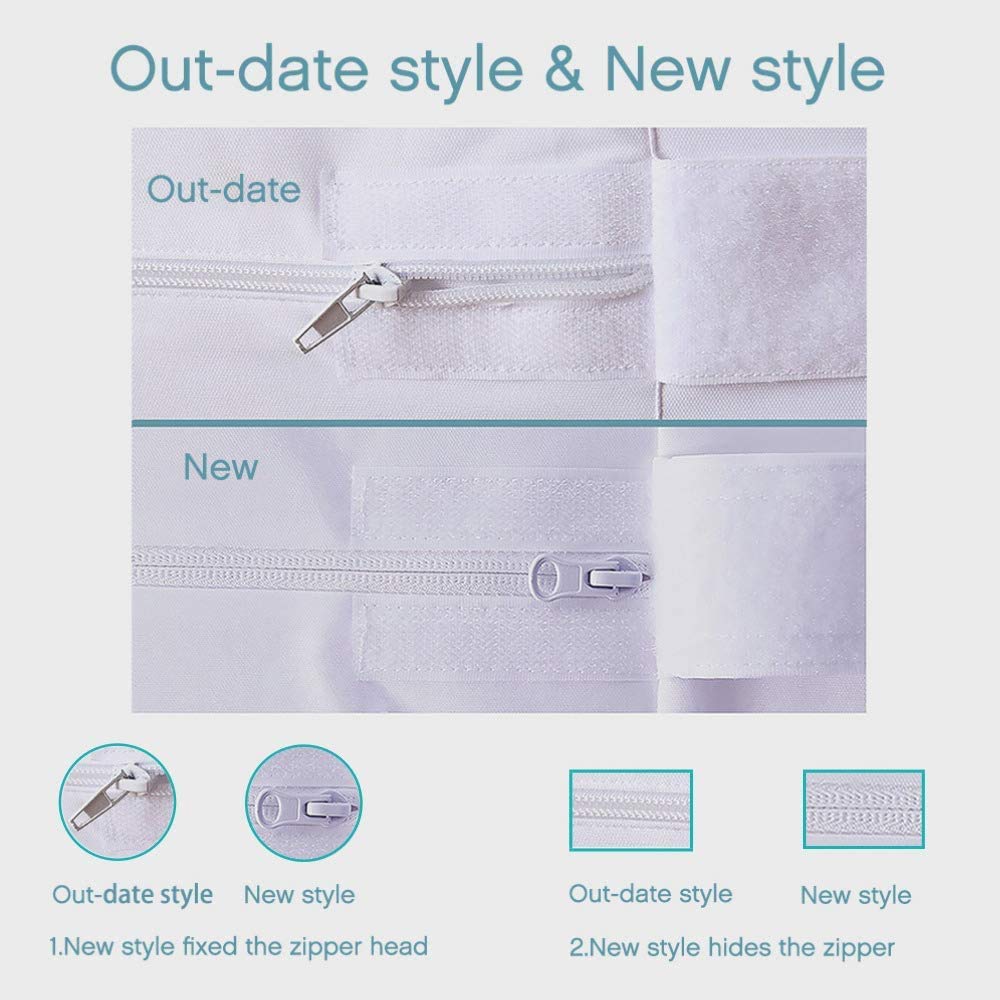 Bedecor Zippered Twin Mattress Protector Cover for 3"-6" Depth Mattress,Fully Encased Liquid Proof Urine Pee Protection Breathable Smooth Incontinence Pet Baby Potty Training
