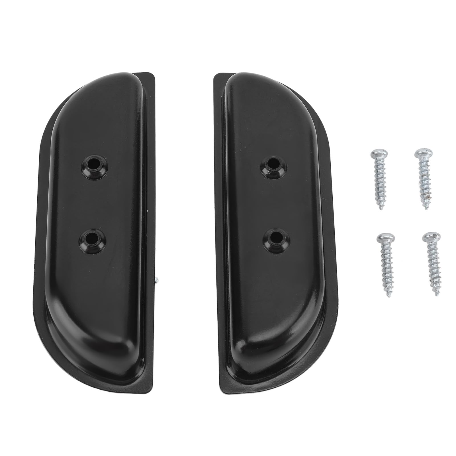 Inner Handle Armrest Container Bin, Door Panel Arm Rest Cups Metal Cup Holder Replacement for Truck F-100 1973-1979 Black