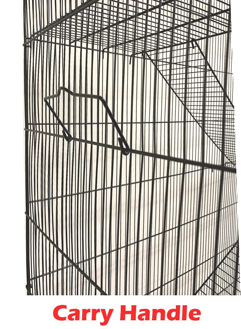55" Extra Large 5 Levels 3/8-Inch Tight Wire Spacing Guinea Pig Sugar Glider Animal Wire Chew Free Cage with Removable Rolling Stand