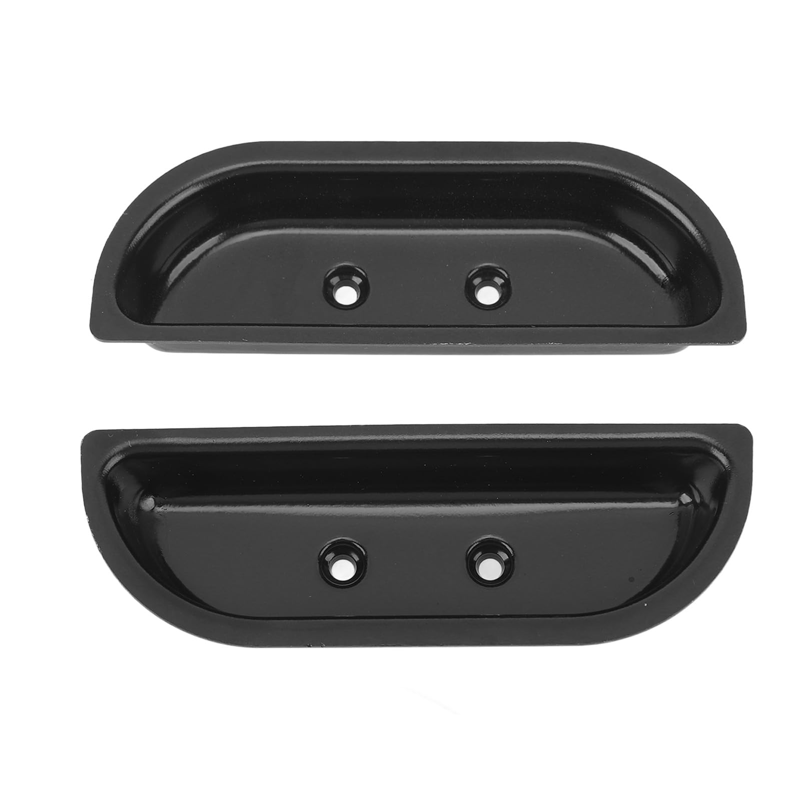 Inner Handle Armrest Container Bin, Door Panel Arm Rest Cups Metal Cup Holder Replacement for Truck F-100 1973-1979 Black