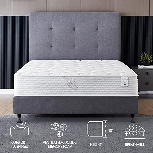 Oliver Smith Organic Cotton 10 Firm Comfort Sleep Spring & Foam Hybrid Mattress