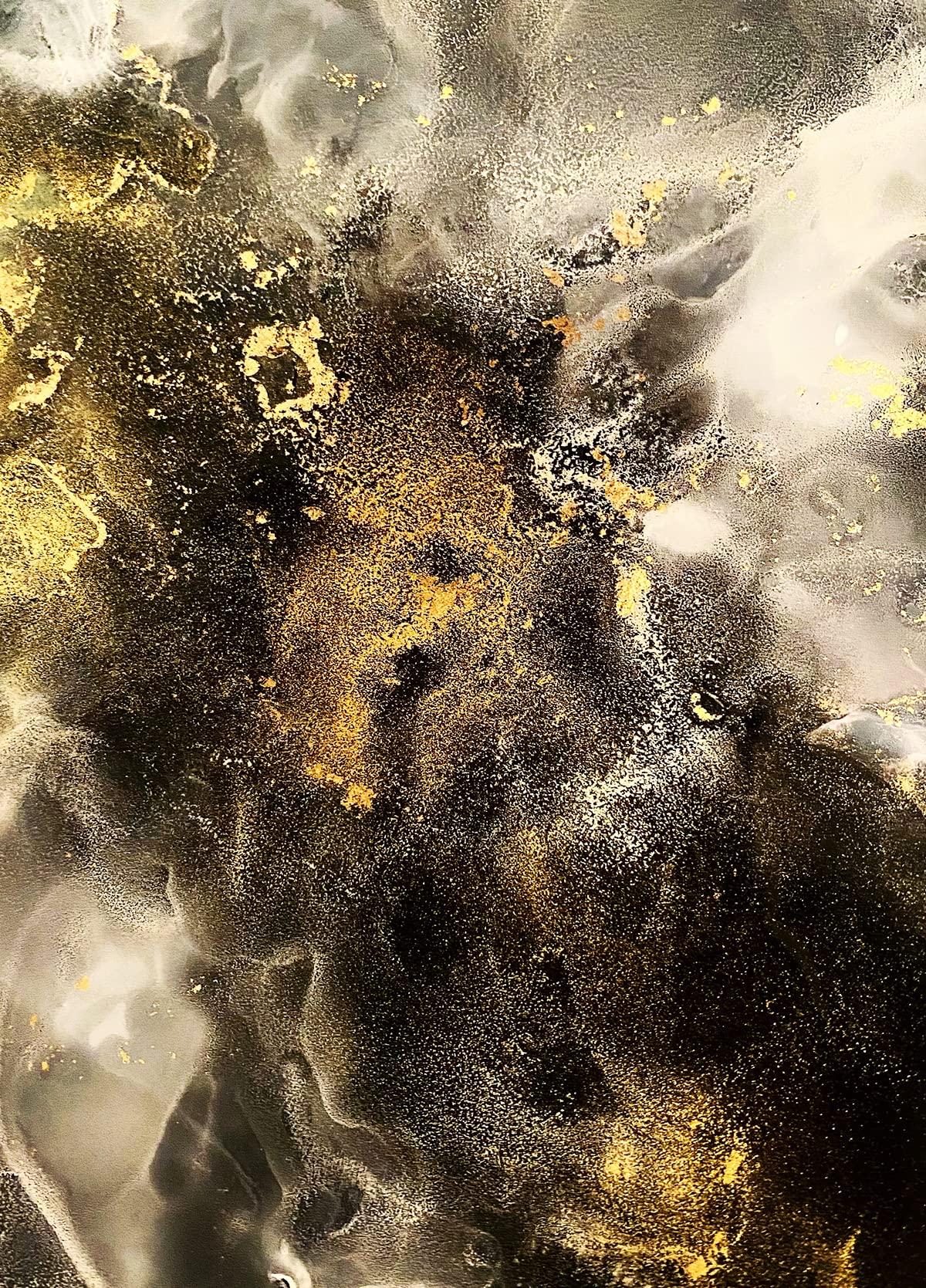 Alcohol Ink Paper - Non-Absorbent, Heavy Weight & Tear Resistant - Easily Wipes Off for Reusable Art Paper - Flexible Matte Black EVO 8.5x11 Inch 10 Sheets