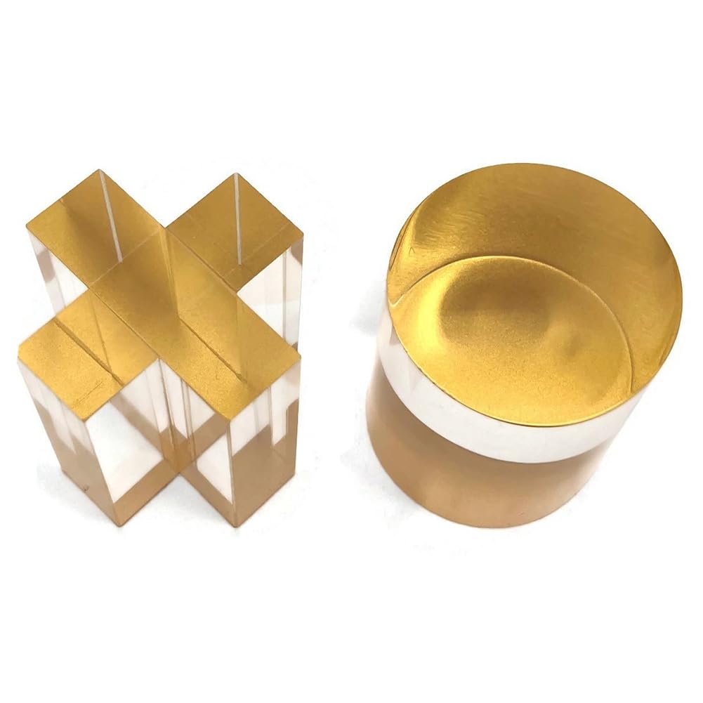 OnDisplay 3D Luxe Acrylic Tic Tac Toe Set (Gold)