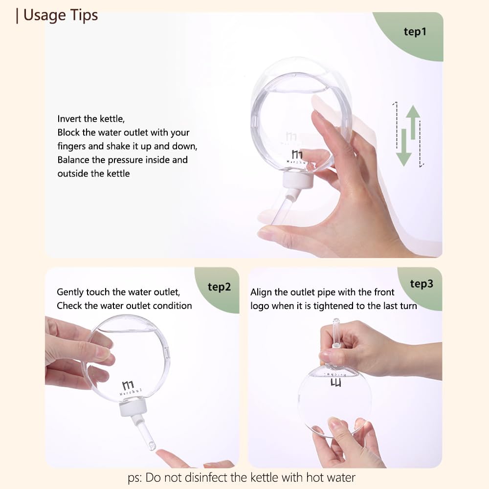 Marchul Hamster Water Bottle No Drip Water Dispenser for Syrian Dwarf Hamsters Gerbils Mice Rats and Other Small Animals