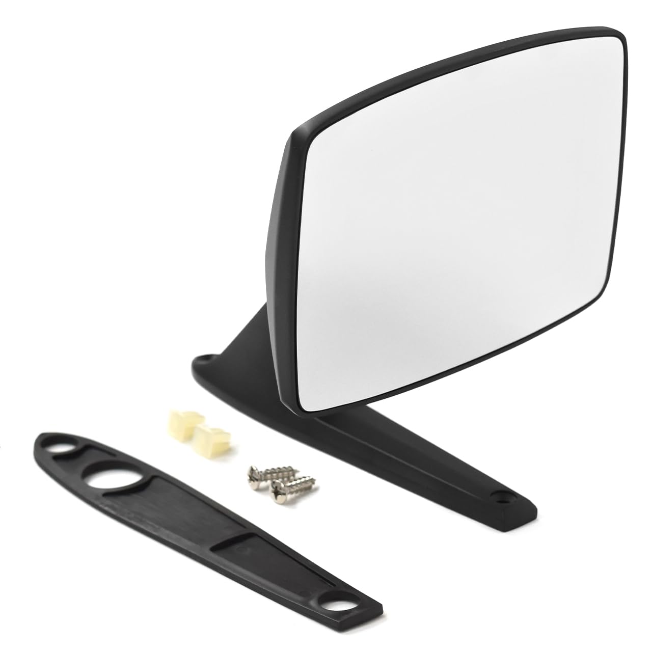 Outside Mirror Satin Black Passenger Side With Convex Glass For 1966-1979 Ford F-100 Pickup Truck