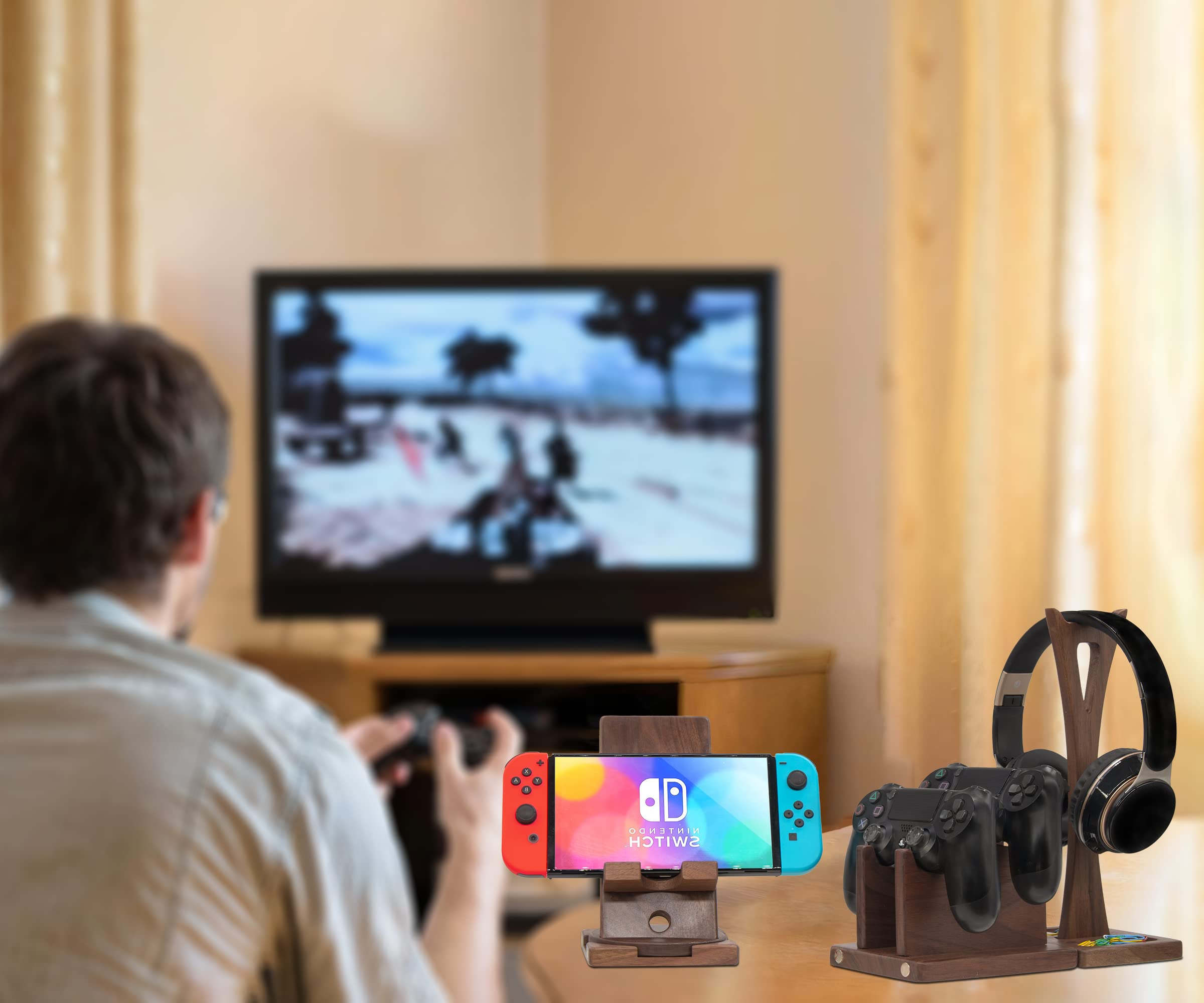 Gamer Gift for Military Army, Adjustable Controller Organizer for Soldier In US Military Army - Unique Gift Idea for Gamers, Game Lovers on Birthday, Father's Day, Military Appreciation, Memorial Day