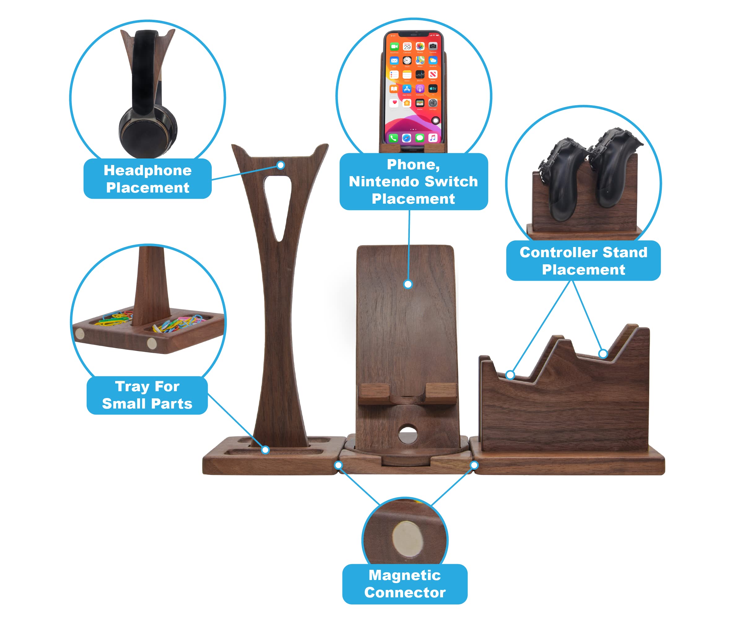 Gamer Gift for Military Army, Adjustable Controller Organizer for Soldier In US Military Army - Unique Gift Idea for Gamers, Game Lovers on Birthday, Father's Day, Military Appreciation, Memorial Day