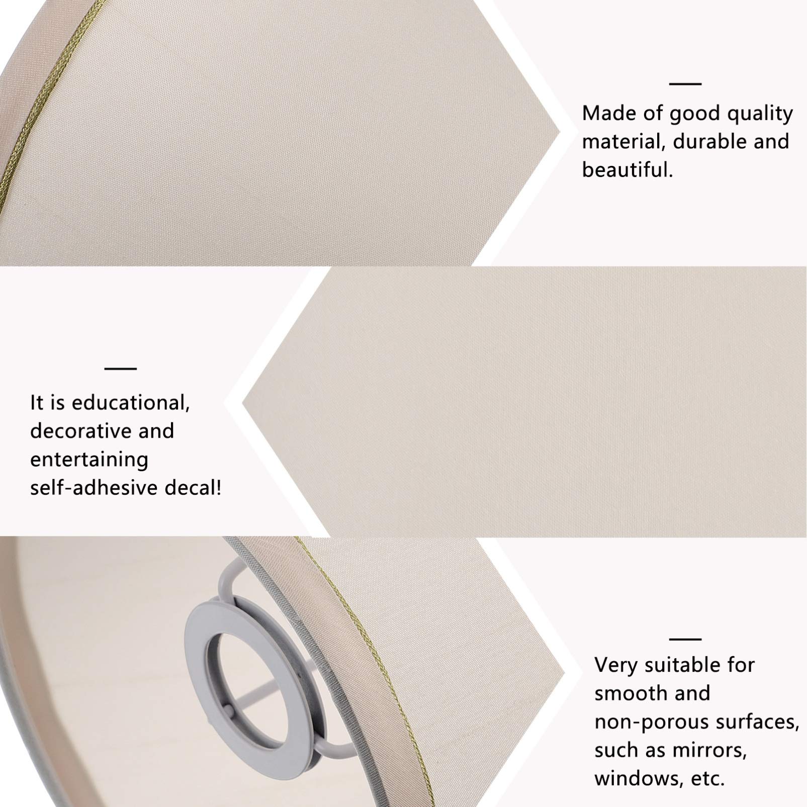 Mobestech Small Beige Table Lamp Shade, Drum Fabric Lampshade Modern Mini Barrel Light Lamp Shade Cover Chandelier Cloth Fixture Lamp Shade for Home Office