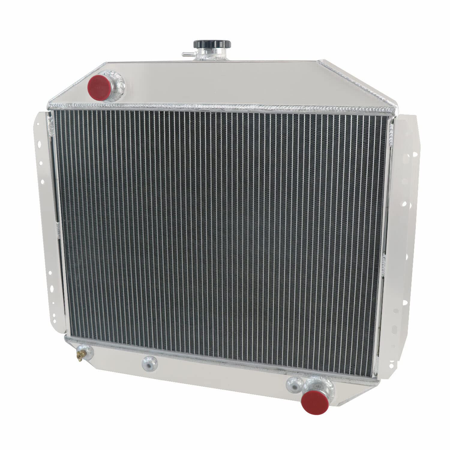 OzCoolingParts 66mm 4 Row Core Aluminum AE833 Radiator for 1966-1979 F100 F150 F250 F350 Bronco Chevy V8 Engine