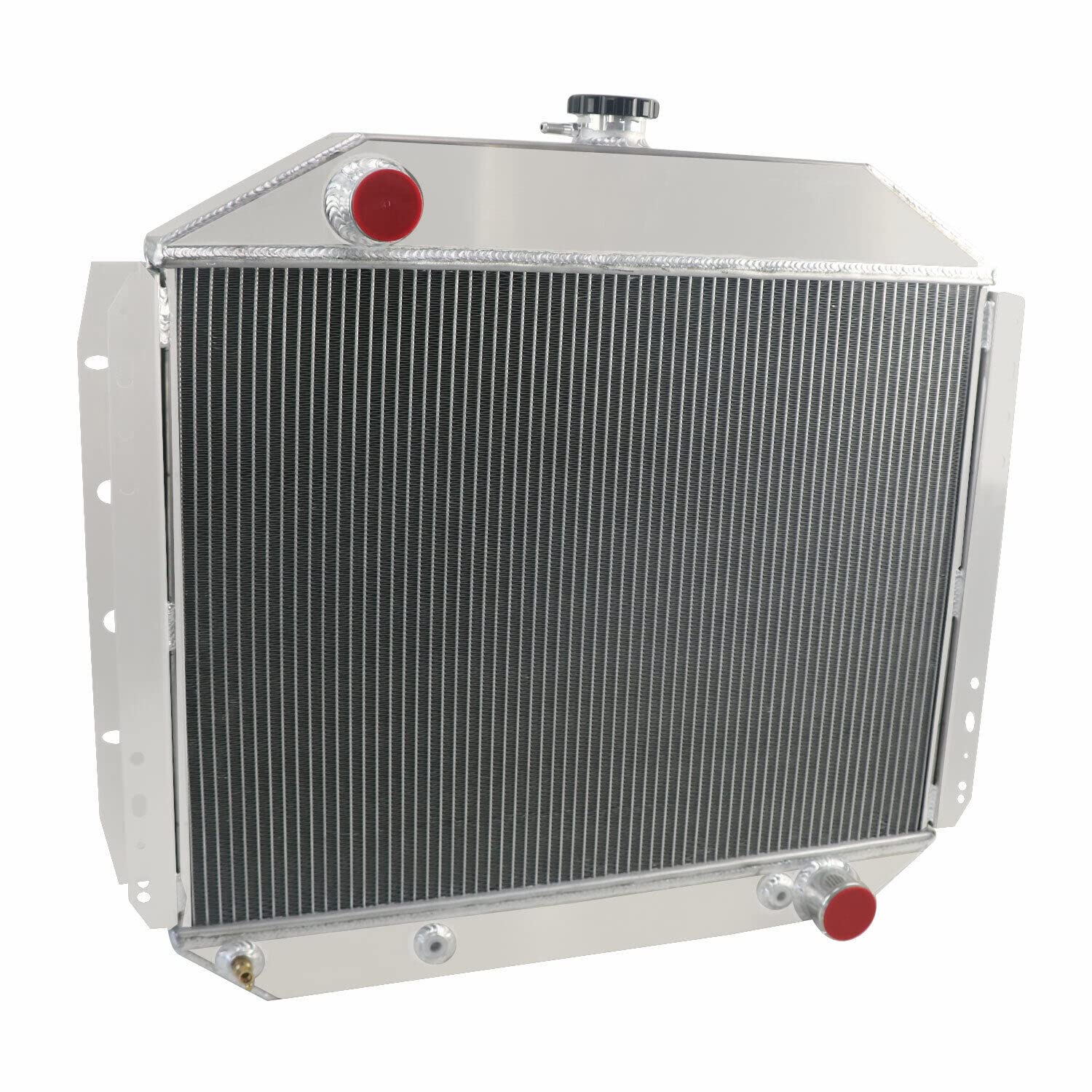 OzCoolingParts 66mm 4 Row Core Aluminum AE833 Radiator for 1966-1979 F100 F150 F250 F350 Bronco Chevy V8 Engine