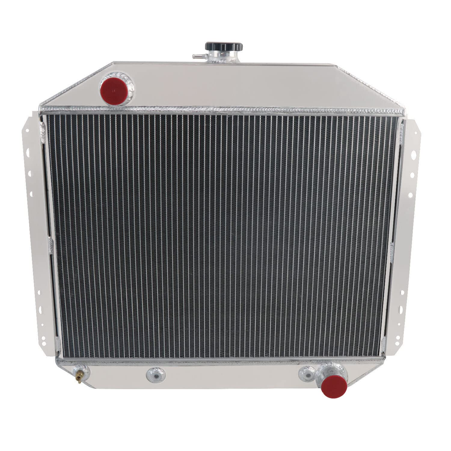 OzCoolingParts 66mm 4 Row Core Aluminum AE833 Radiator for 1966-1979 F100 F150 F250 F350 Bronco Chevy V8 Engine