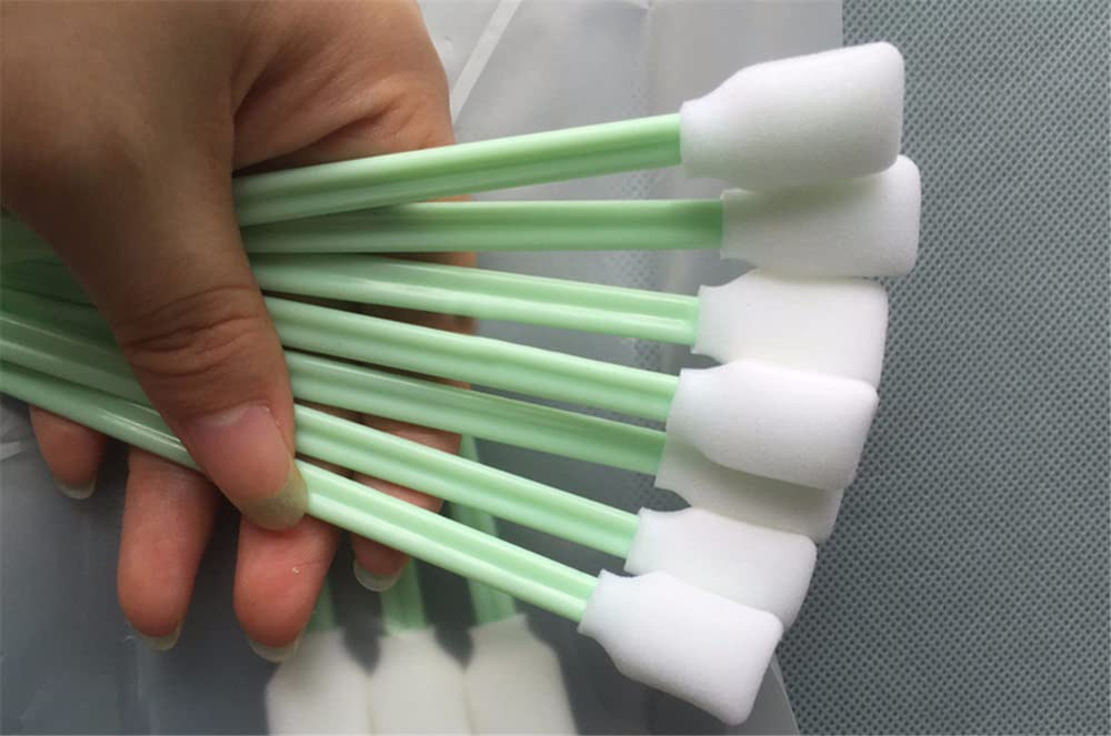 200 PCS Professional Foam Cleaning Swab Sticks for Lab, Dust-Free Cleaning Sponge Tip Swabs for Printer Heads, Scanners, Camera Lenses, Chip Hard Disk Industries, Optical Lenses and Optical Equipment