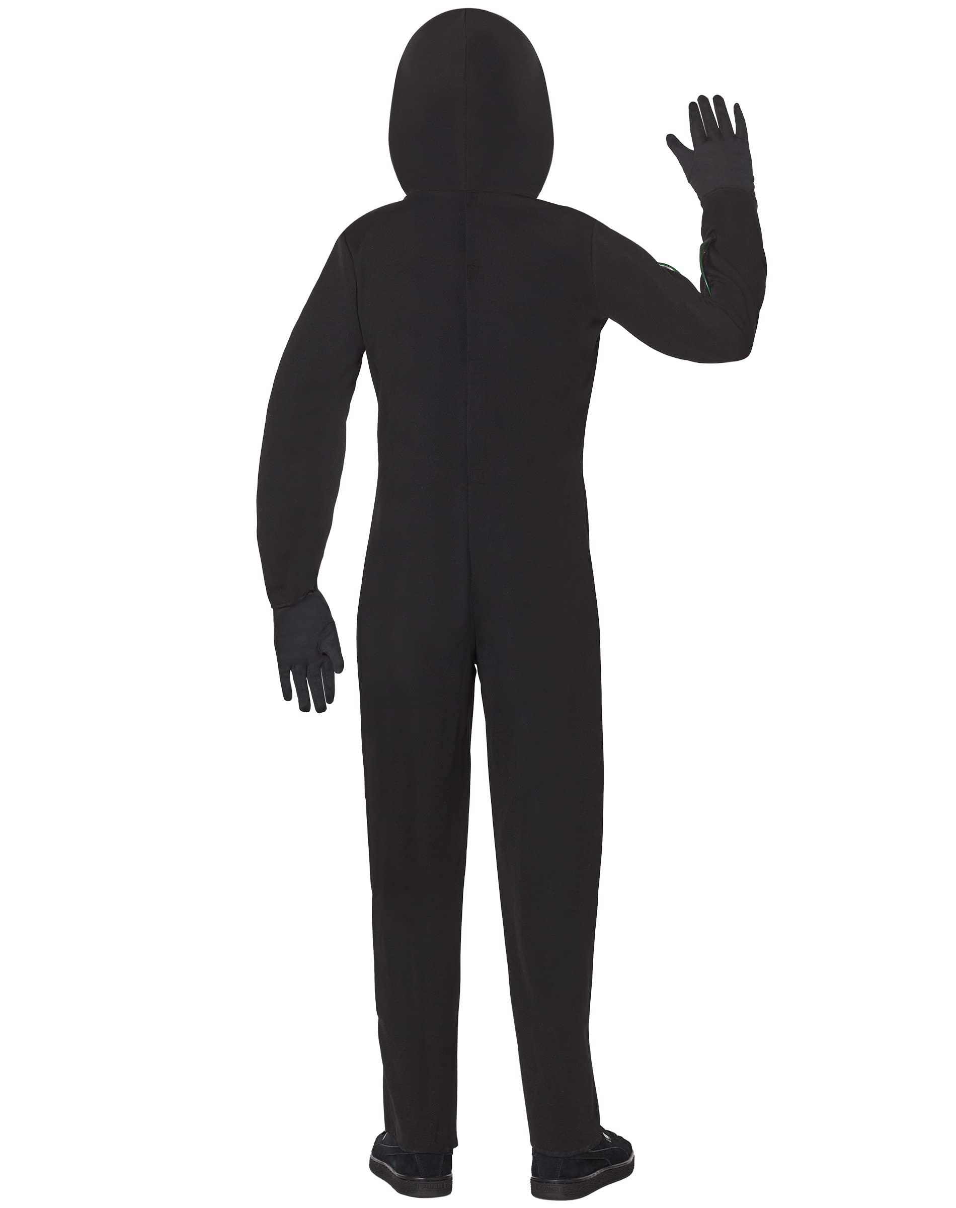 Spirit Halloween Kids Light-Up EL Wire Green Stick Figure Costume - XL