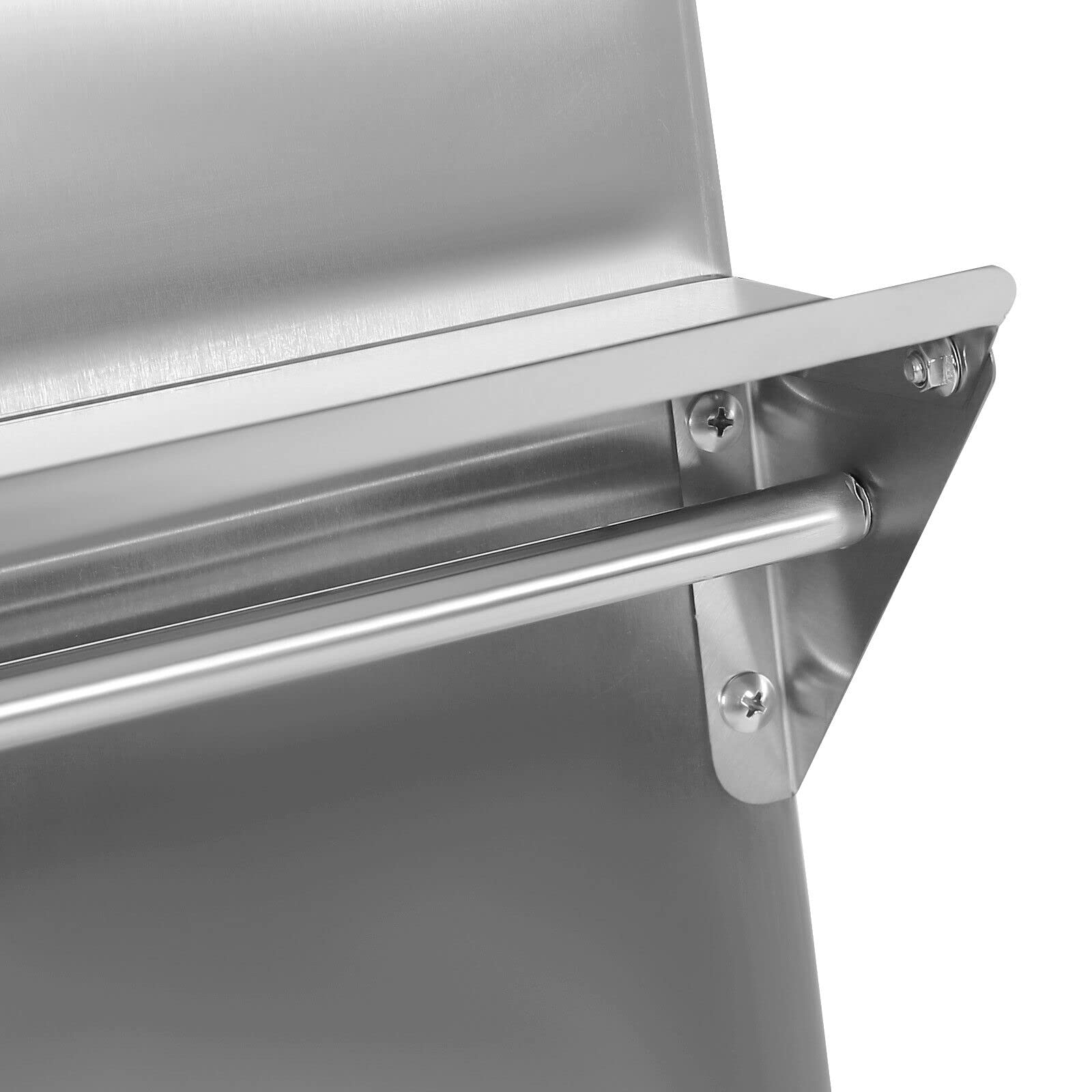 Range Backsplash - Stainless Steel Range Backsplash w/Shelf Splash Plate for Range Hoods Built-in Storage Shelf Hanging Rack Wall Shield Commercial grade 30 * 30.7 Inch