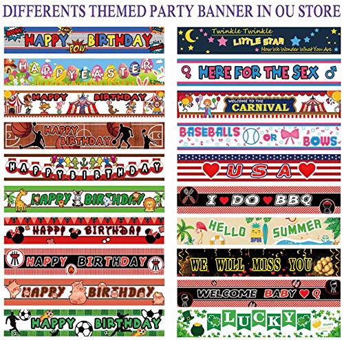 Large Happy Easter Sign Banner, Rustic Easter Celebration Decorations, Easter Spring Sign Banner Hanging Decoration, Easter Party Decoration Backdrop Photo Props, Indoor Outdoor (9.8 x 1.6 feet)