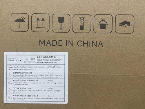 LUGGEX Hard Shell Carry On Luggage with Aluminum Frame - 100% PC No Zipper Suitcase - 4 Metal Corner Hassle-Free Travel (White Suitcase)