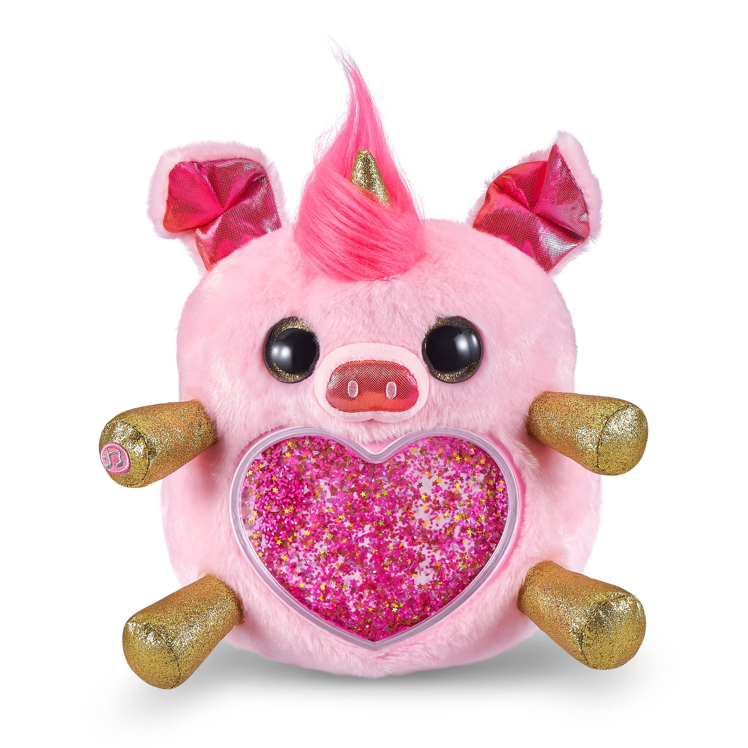 Rainbocorns Jelly Shake Surprise Series 2 Pig by ZURU Cuddle Plush Scented Stuffed Animal, Slime Mix, Talkback Feature and More, Ages 3+ (Pig)