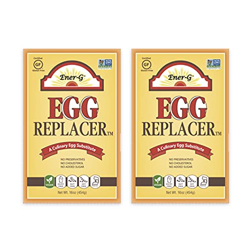 Vegan Egg Replacer by Ener-G | Gluten Free, Vegan, Nut Free, Non-GMO, Kosher | 16 oz Package | 2-Pack