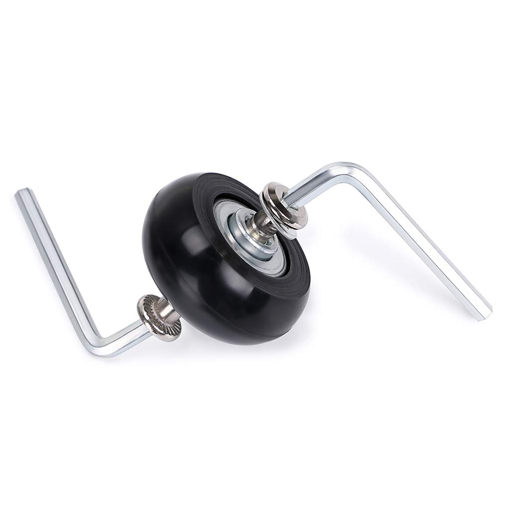 OwnMy 40mm x 18mm Luggage Suitcase Replacement Wheels, Rubber Swivel Caster Wheels Bearings Repair Kits, A Set of 4
