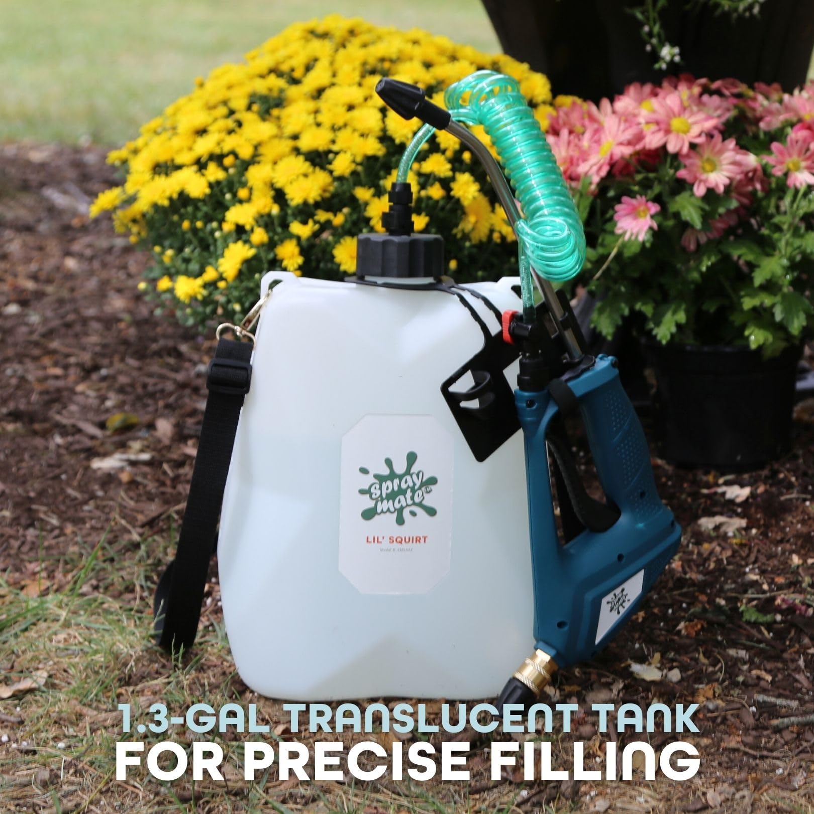 SprayMate Lil' Squirt Battery Powered Sprayer - Electric Portable Garden Sprayer - 1.3 Gallon