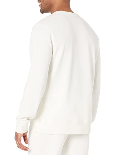 Amazon Essentials men's Crewneck Sweatshirt, Lightweight Long-Sleeve French Terry, Eggshell White, X-Small, (Available in Big & Tall)